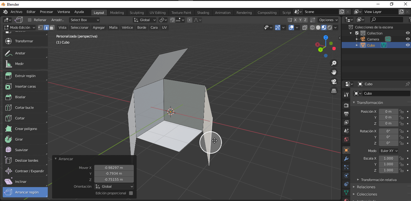 Modo Edición con Primitivas en blender 2.8 | 12 Design Note